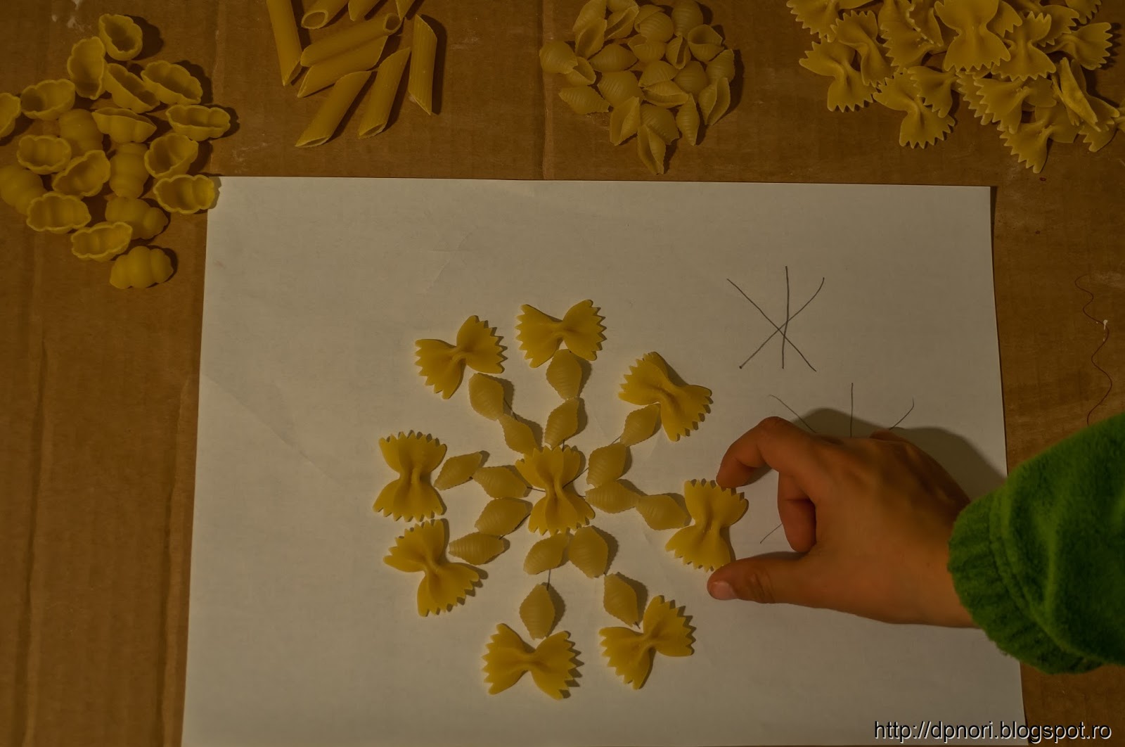 .printre nori: Ornamente pentru Craciun din paste fainoase
