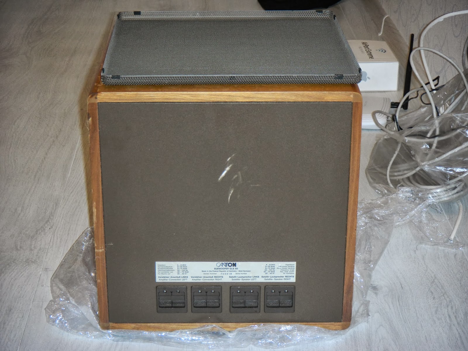 Infrequent Sound [sex.tex] technology: Canton GLS-50 Subwoofer, 1980-1985