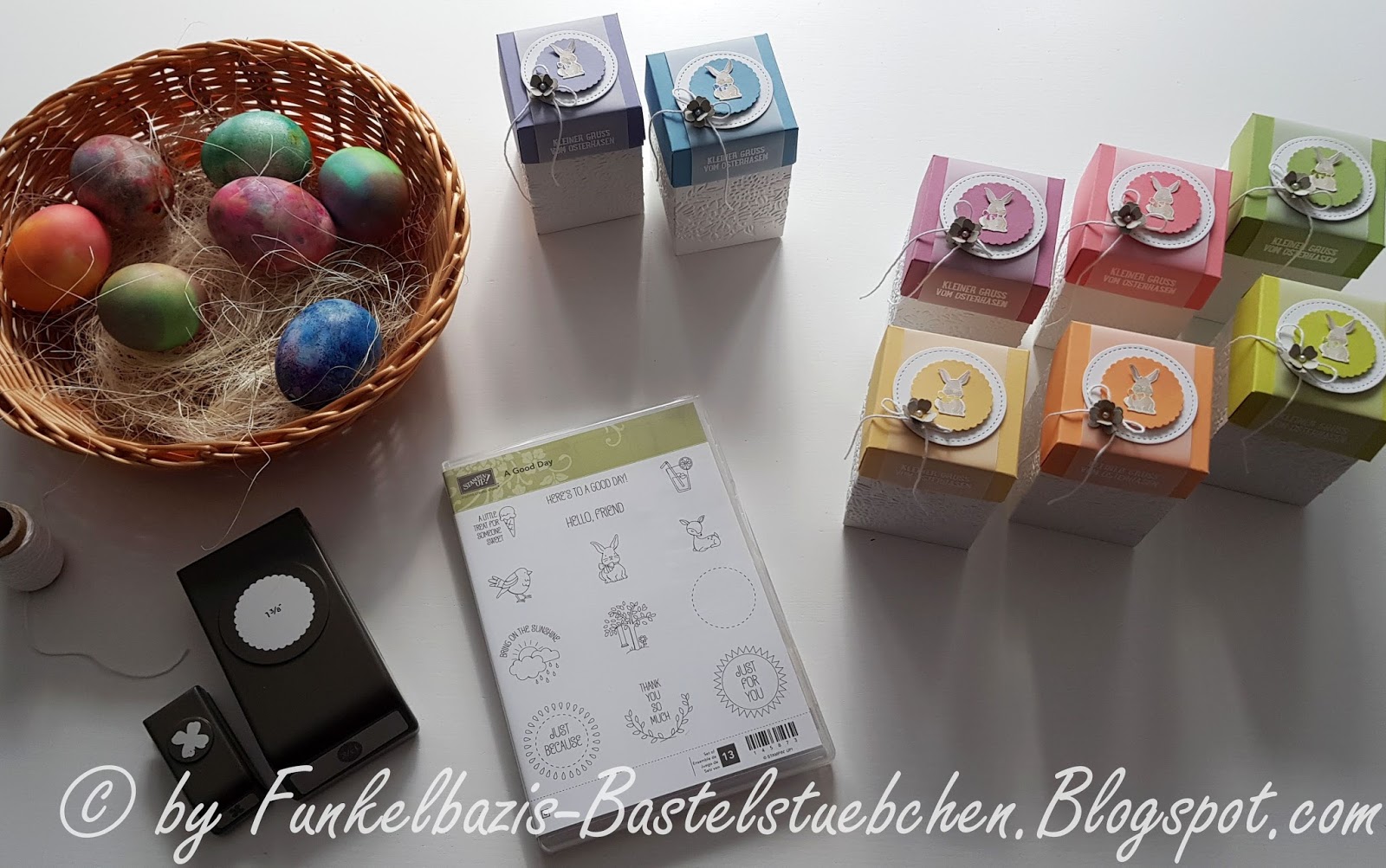 Funkelbazis Bastelstübchen: Verpackung für Gänse-Ostereier