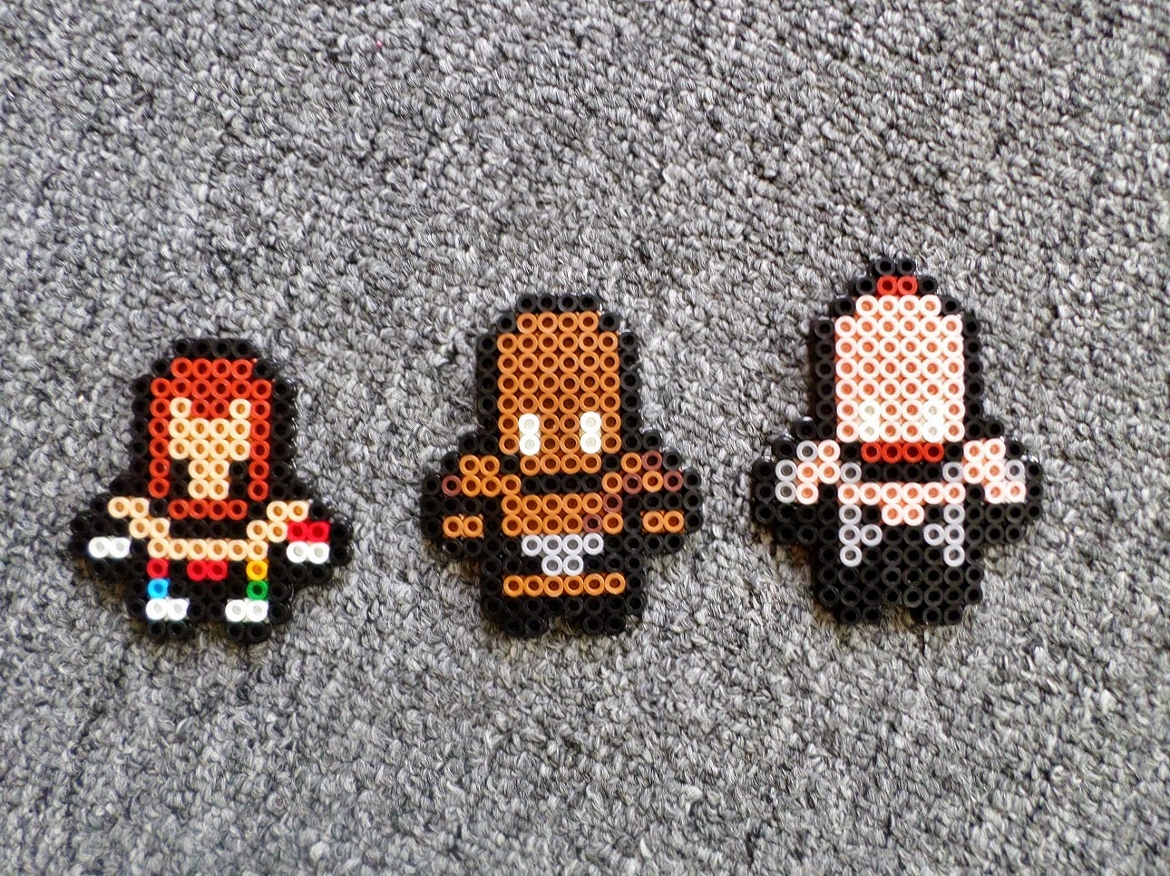 Long Black Fingers : Sami Zayn, The Rock, Undertaker WWE Perler Beads