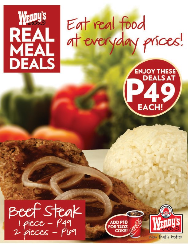 Around the World: Wendy's Philippines Offers More Homestyle Meals ...