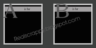 Real Scrappy - Digital Scrapbooking From Start to Finish: My New ABC ...