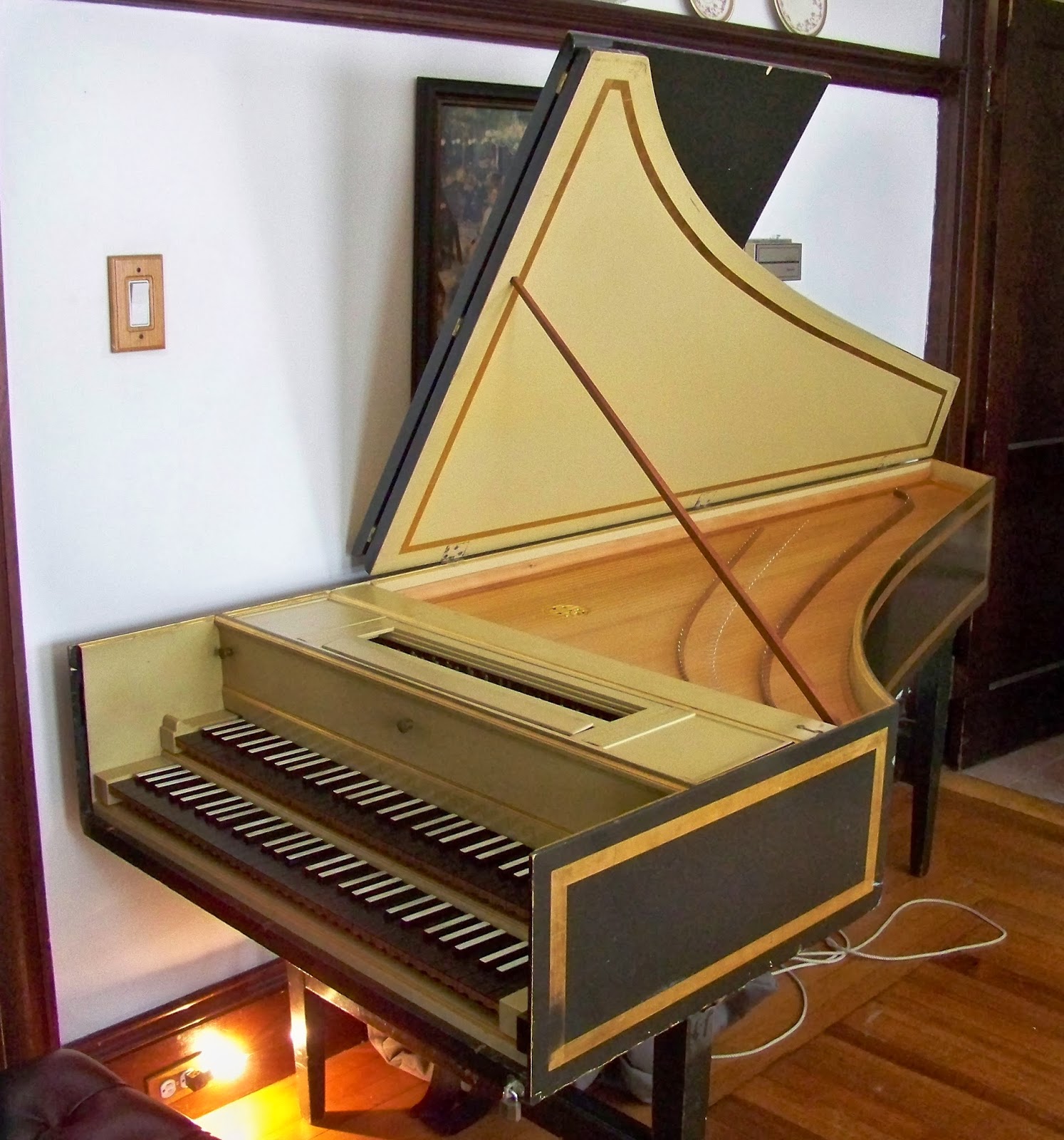 Antiquarian Keyboard Instruments: Dowd French double manual harpsichord