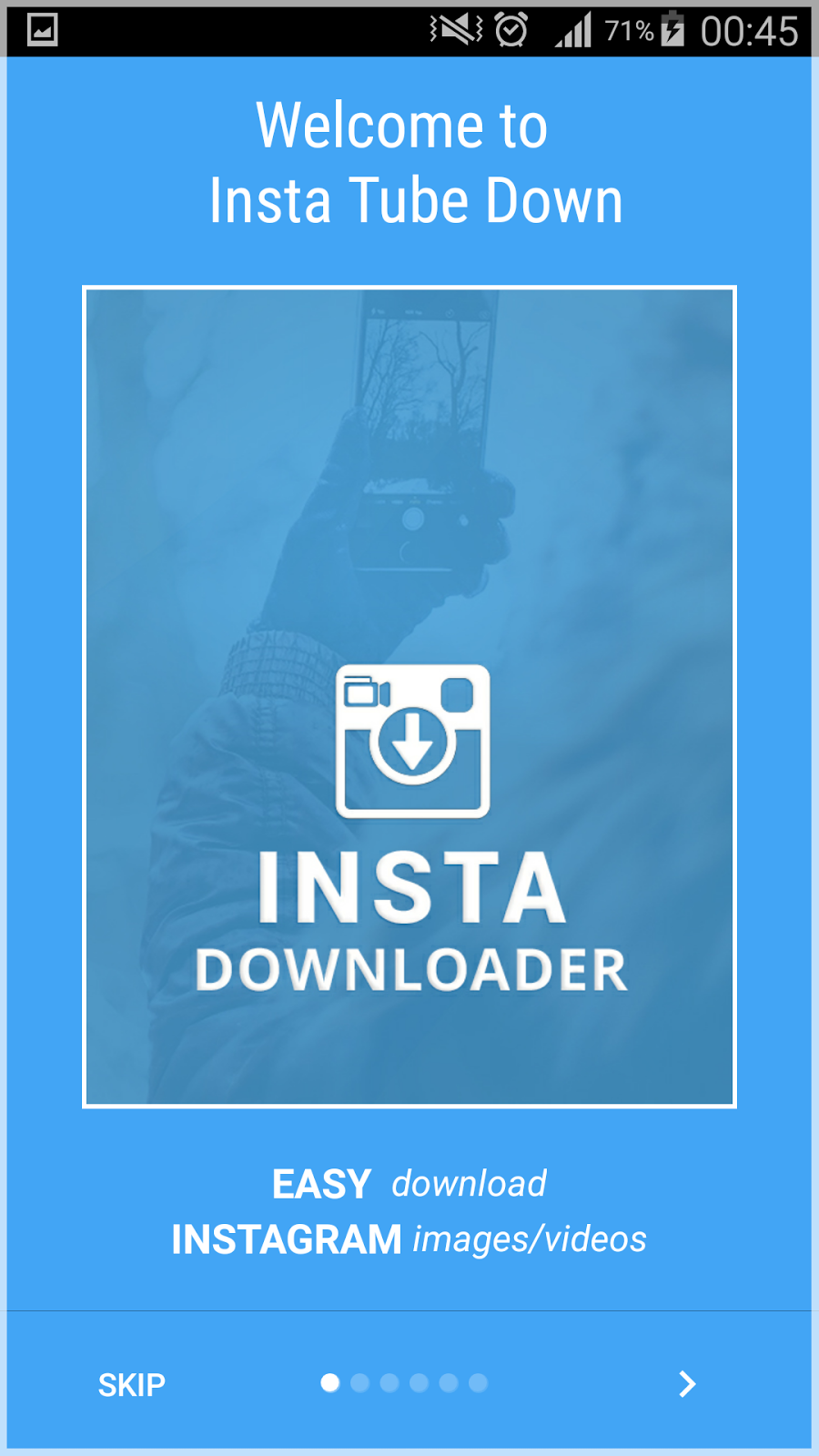 app name: Application Insta Tube Down