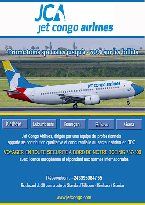 Sango ya RDC: Le transporteur "Jet Congo Airways" interdit de survoler ...