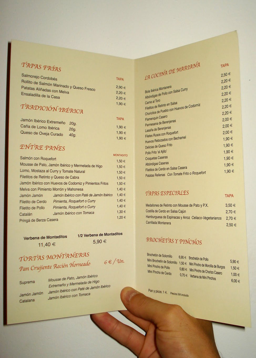 Jesus Belly 3114: Carta de Restaurante