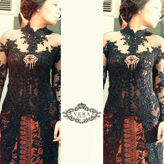 32 Model Kebaya Hitam Pendek, Panjang Modern Trendy 2018 - http ...