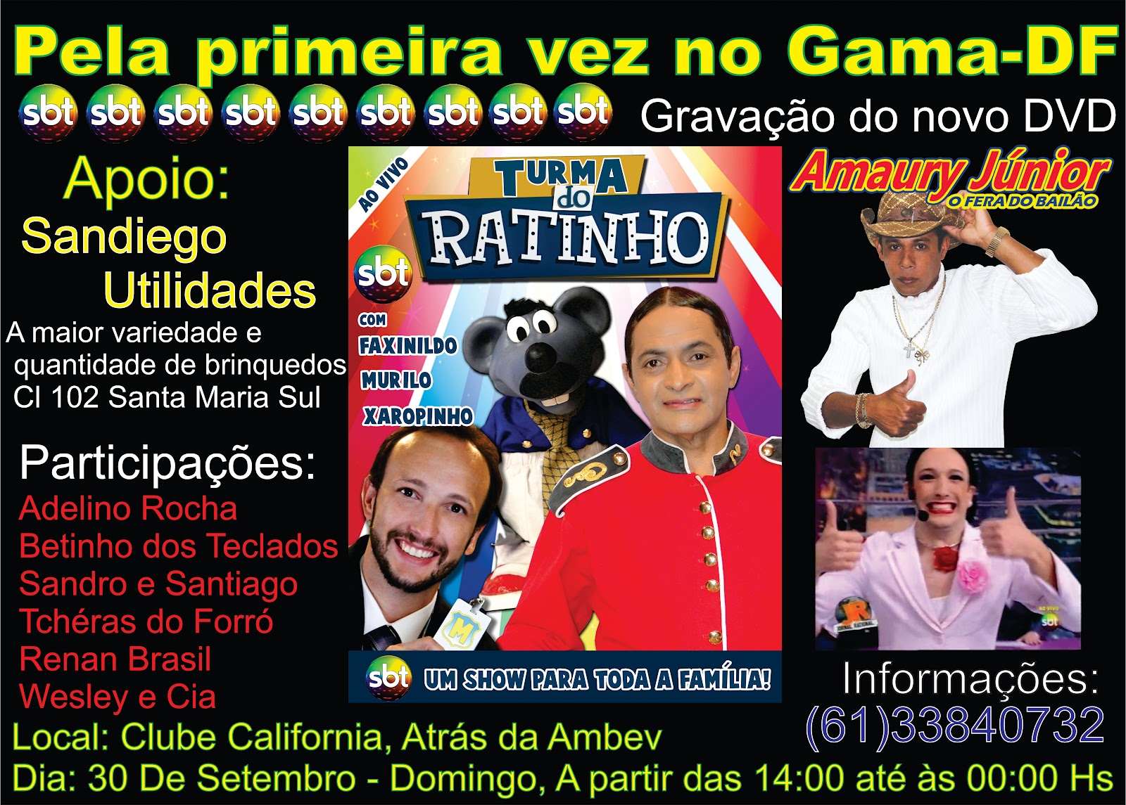 Amaury Junior: Amaury Júnior e a Turma do Programa do Ratinho(SBT)