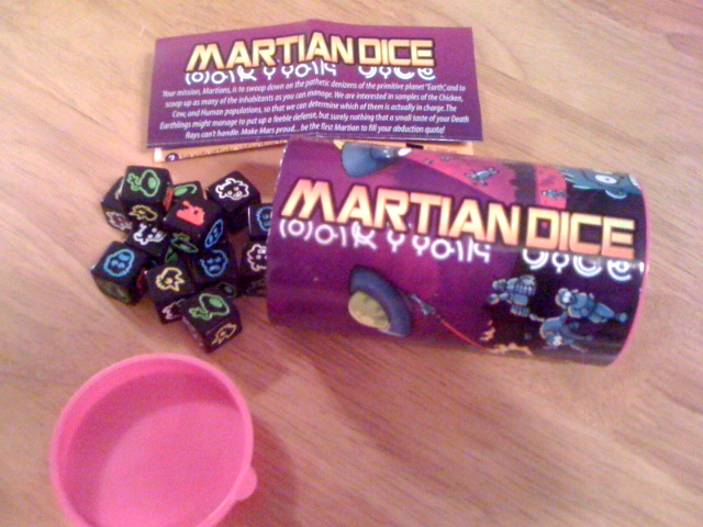 Martian Dice Review | Board Game Reviews by Josh