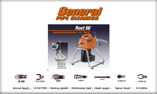 เครื่องล้างท่อขับด้วยมอเตอร์ ROOT 66 รุ่น RT-66-E ราคา: 113,200 บาท ...