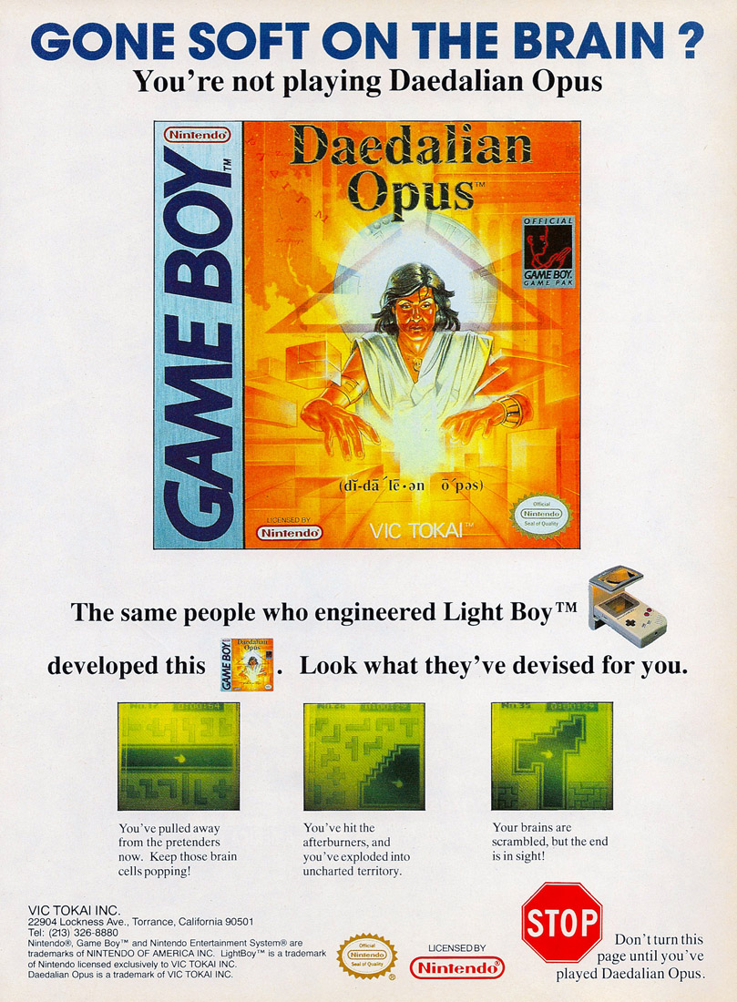 Classic Game Boy Ads