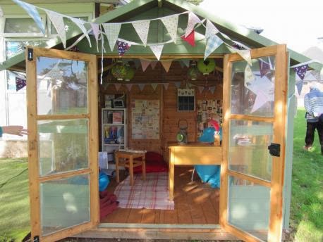 Shedworking: Sully Primary School's Dylan Thomas-inspired writing shed