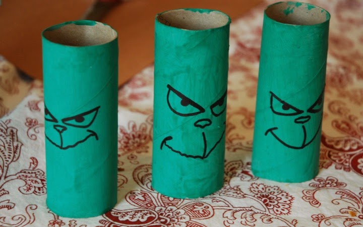 Cardboard Tube Grinch & Max | What Can We Do With Paper And Glue