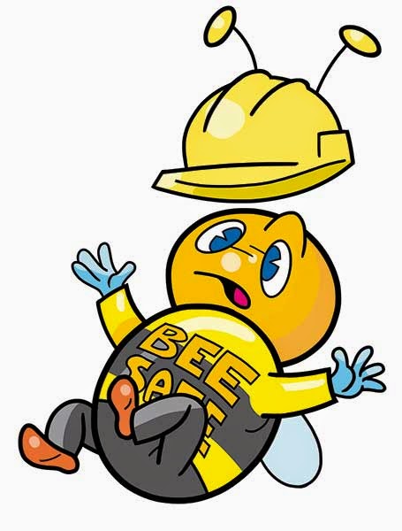 Kirdoodle: Buzz the Safety Bee takes a spill!