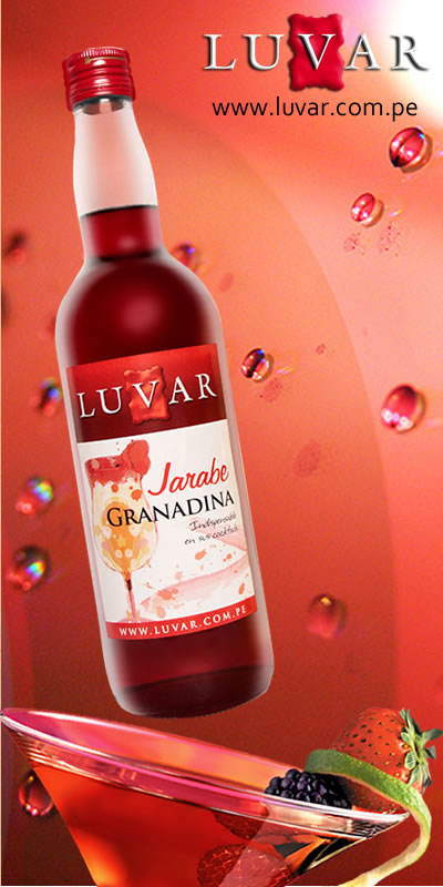 Luvar Cocteles: JARABE DE GRANADINA LUVAR