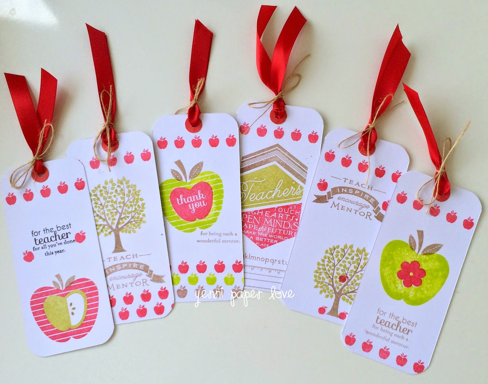 Teacher's day cards and bookmark - Yenni Paper Love