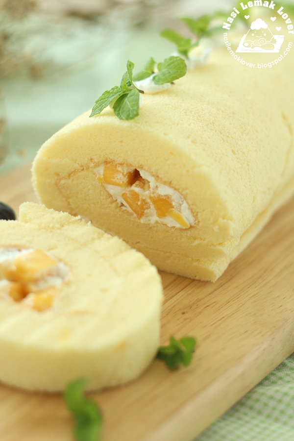 Nasi Lemak Lover: Mango Swiss Roll 芒果蛋糕卷