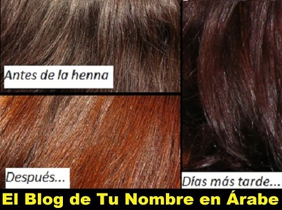 TU NOMBRE EN ÁRABE: Henna para el pelo
