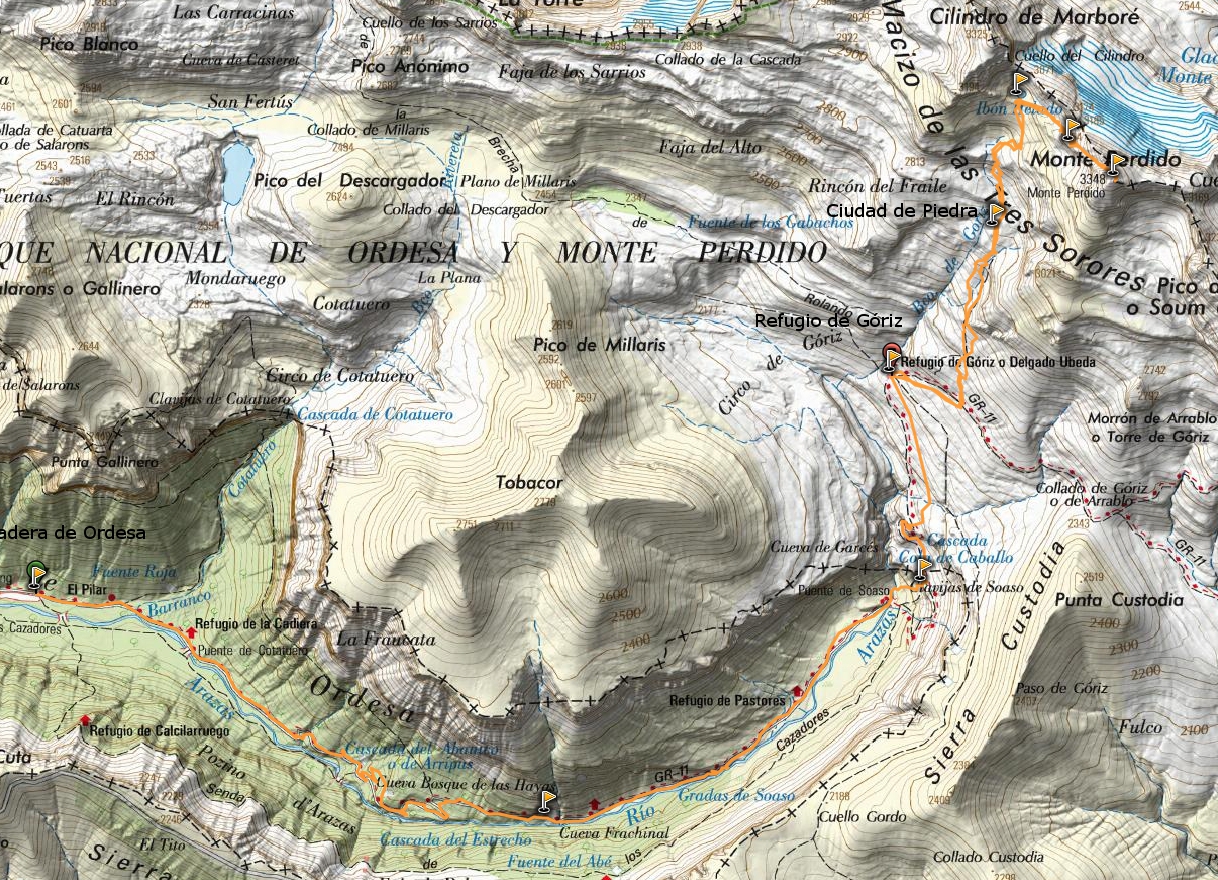 Monte Perdido (3.355 m.), con esquís desde la Pradera de Ordesa - Rutas ...