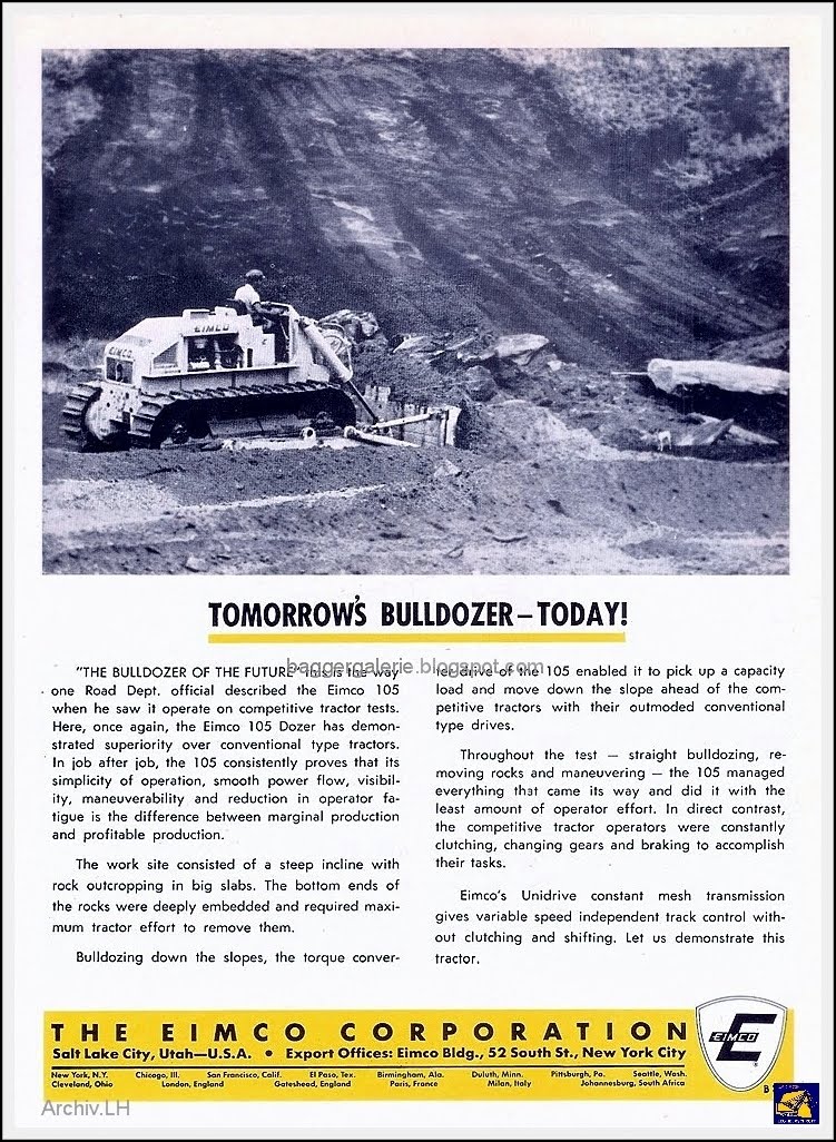 Baumaschinen Prospekte: EIMCO Bulldozer