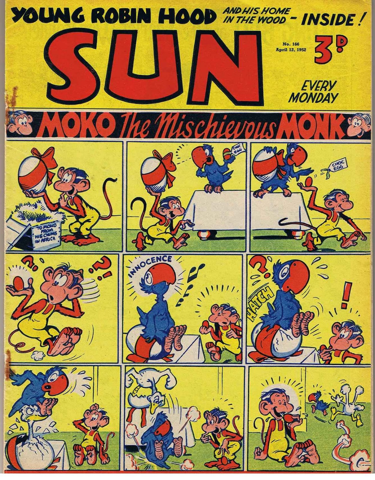 Old-fashioned Comics: Sun #164 - #168 Amalgamated Press, 1949 Series