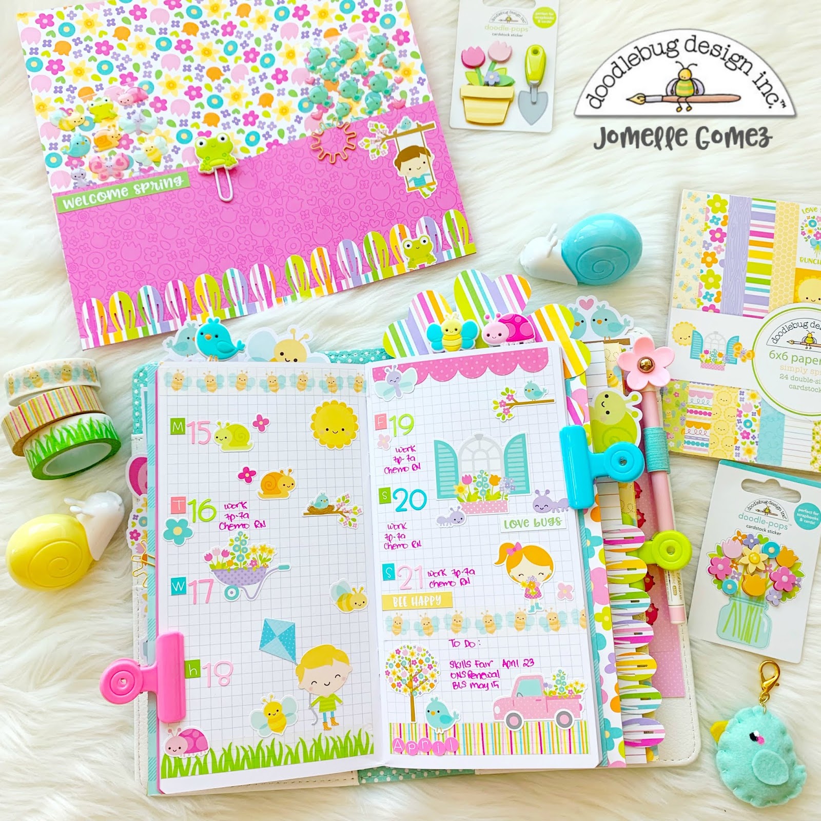 Doodlebug Design Inc Blog: SIMPLY SPRING | Daily Doodles Planner Pages ...