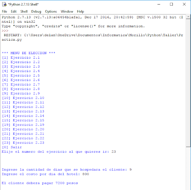 Programas en Python.