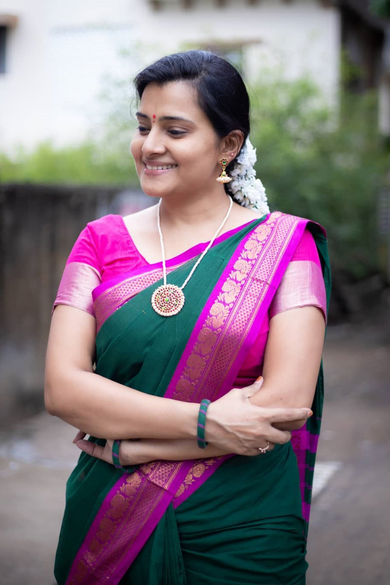 Serial Actress Shruthi Raj Latest Saree Pics