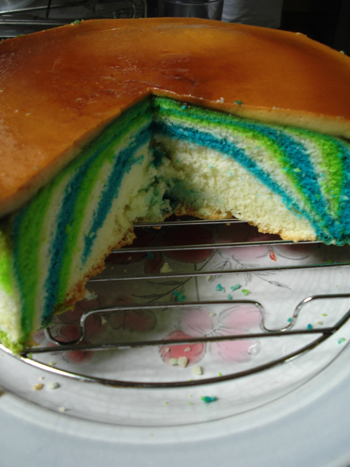 Resepi Kek Karamel Pelangi Lembut Dan Sedap | Tutorial Bergambar