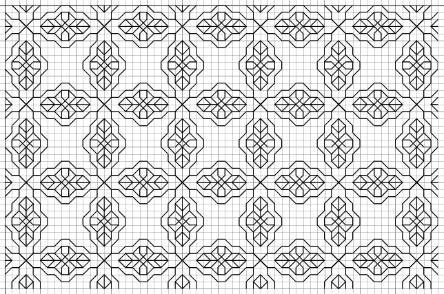 Imaginesque: Blackwork Embroidery: Frames/Borders (and Fill...) Pattern