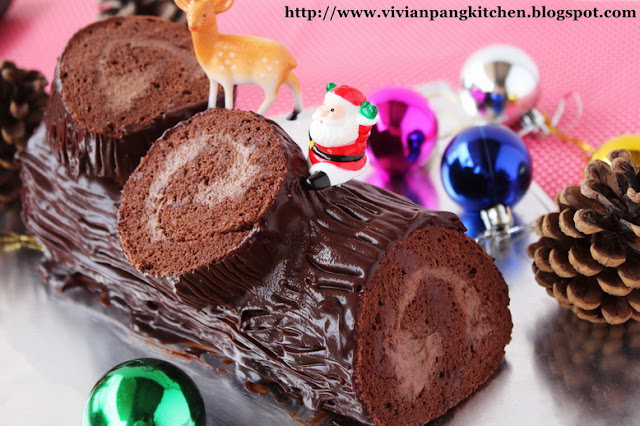 Vivian Pang Kitchen: Christmas Log cake