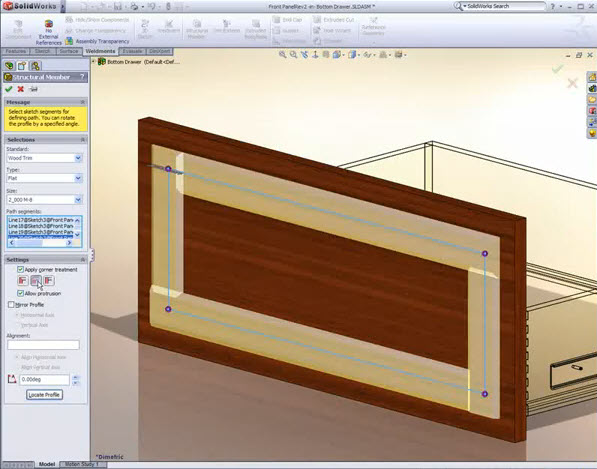 Solidworks Furniture Design drawer - SolidWorks Share