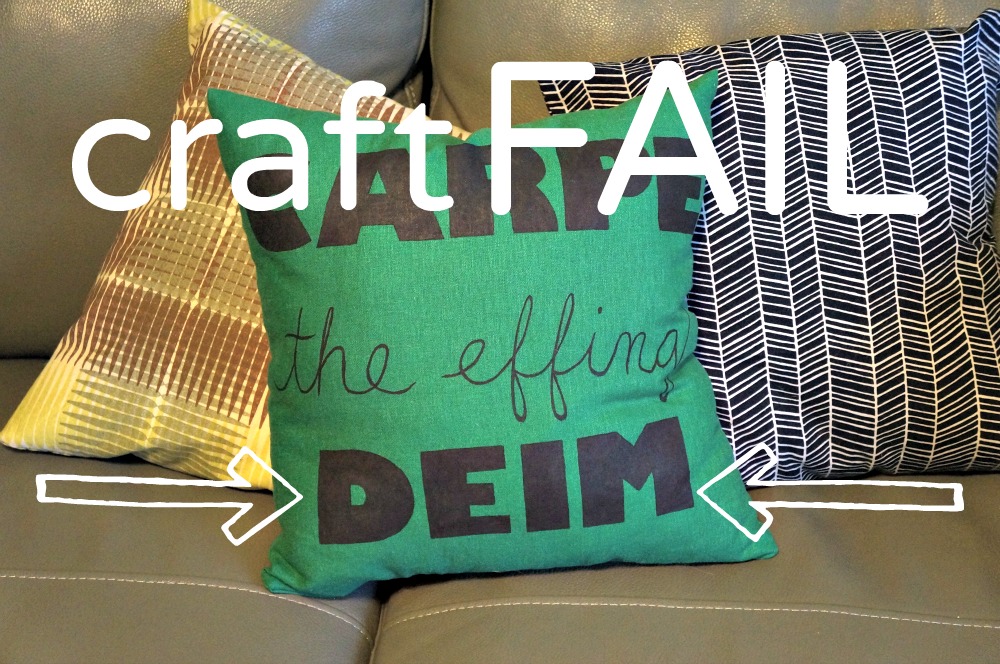Good Natured: My Craft FAIL and Paint Your Own Pillow Cover DIY