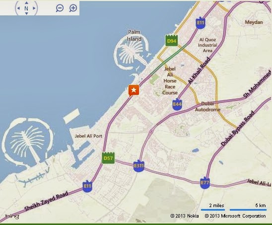 UAE Dubai Metro City Streets Hotels Airport Travel Map Info: Detail ...