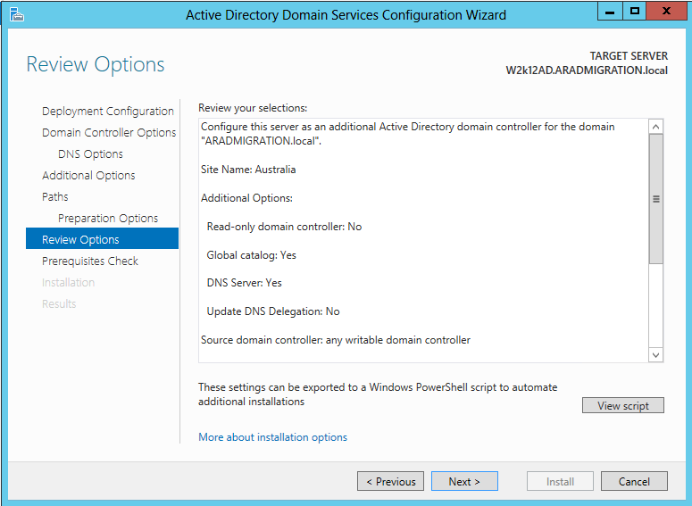 Active Directory Migration from 2003 to 2012 | TechCrumble