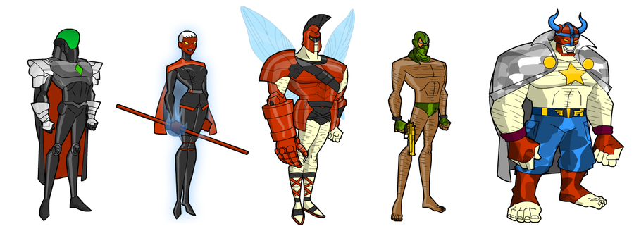 Seduced by the New...: Super Hero & Villain Concept Art