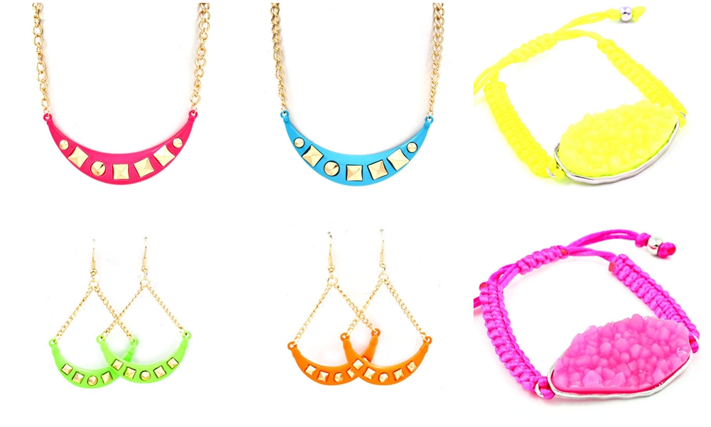 papo com garota: Acessórios em neon