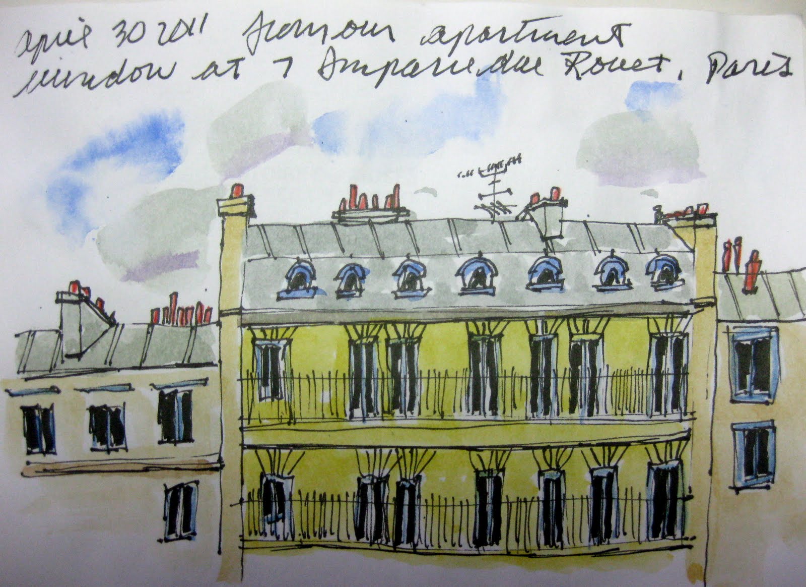 Enjoy Every Day - Enjoy Every Urban Drawing: Paris drawings posted May ...