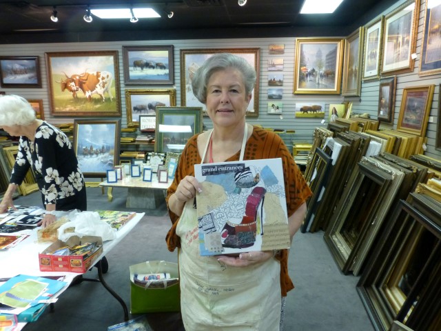 Nancy Standlee Fine Art: Torn Paper High Heel Collage Workshop, Dutch ...