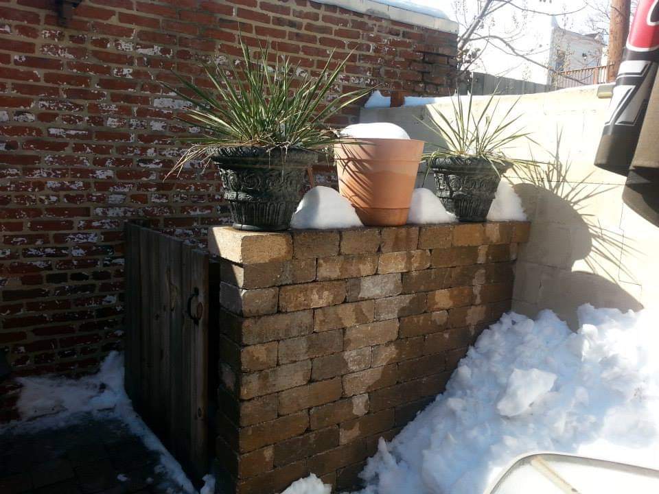 Custom Stoneworks & Design Inc.: Wall to hide trash cans or whatever ...