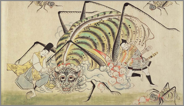 Heian Period Japan: kumo spider legends