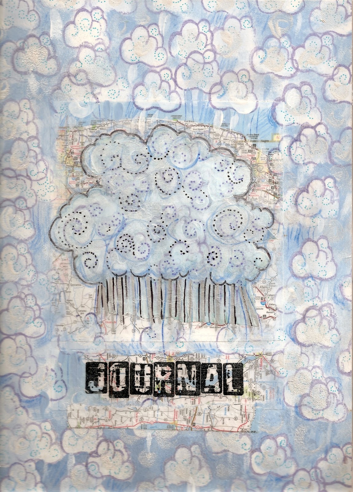 Gayle's Art Journal Journey: Emotional Weather Journal Cover