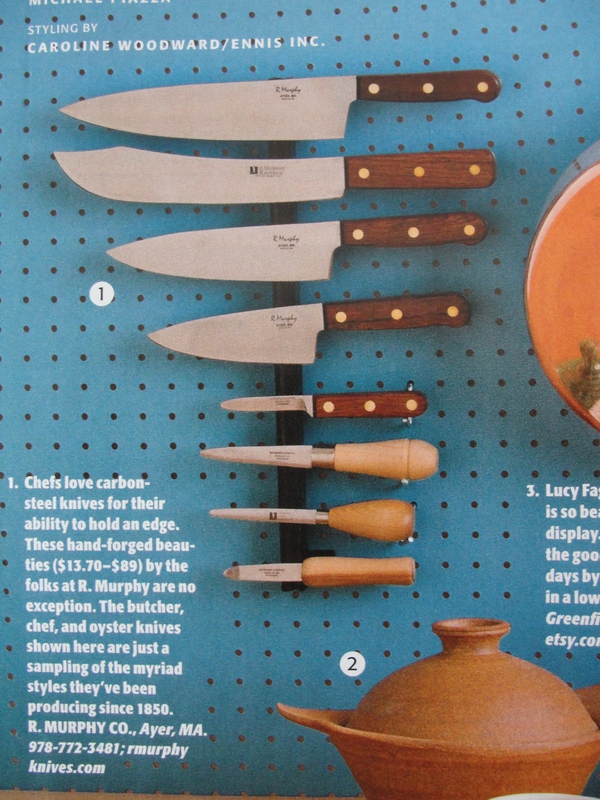 R. Murphy Knife Company: R. Murphy Knives featured in Yankee Magazine!