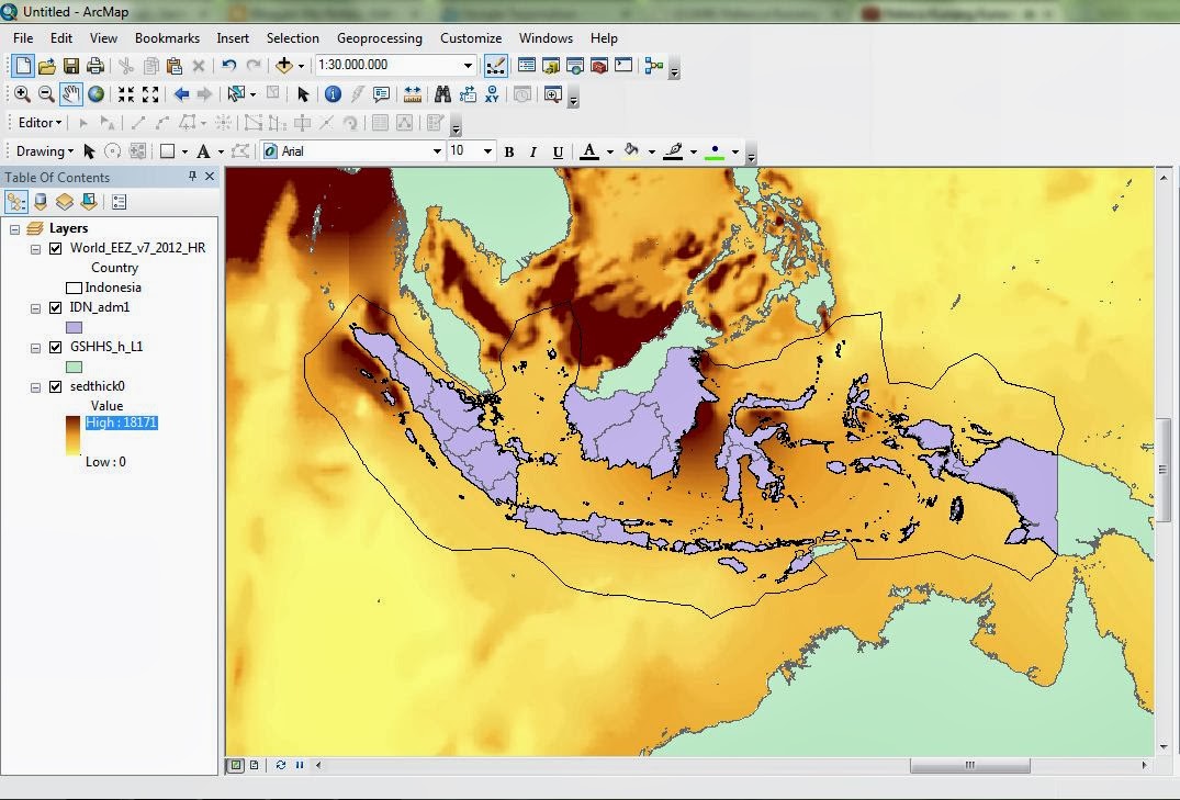 ArcGIS for Ocean : How to Make Base Map in ArcMap (Part 2) ~ My Notes