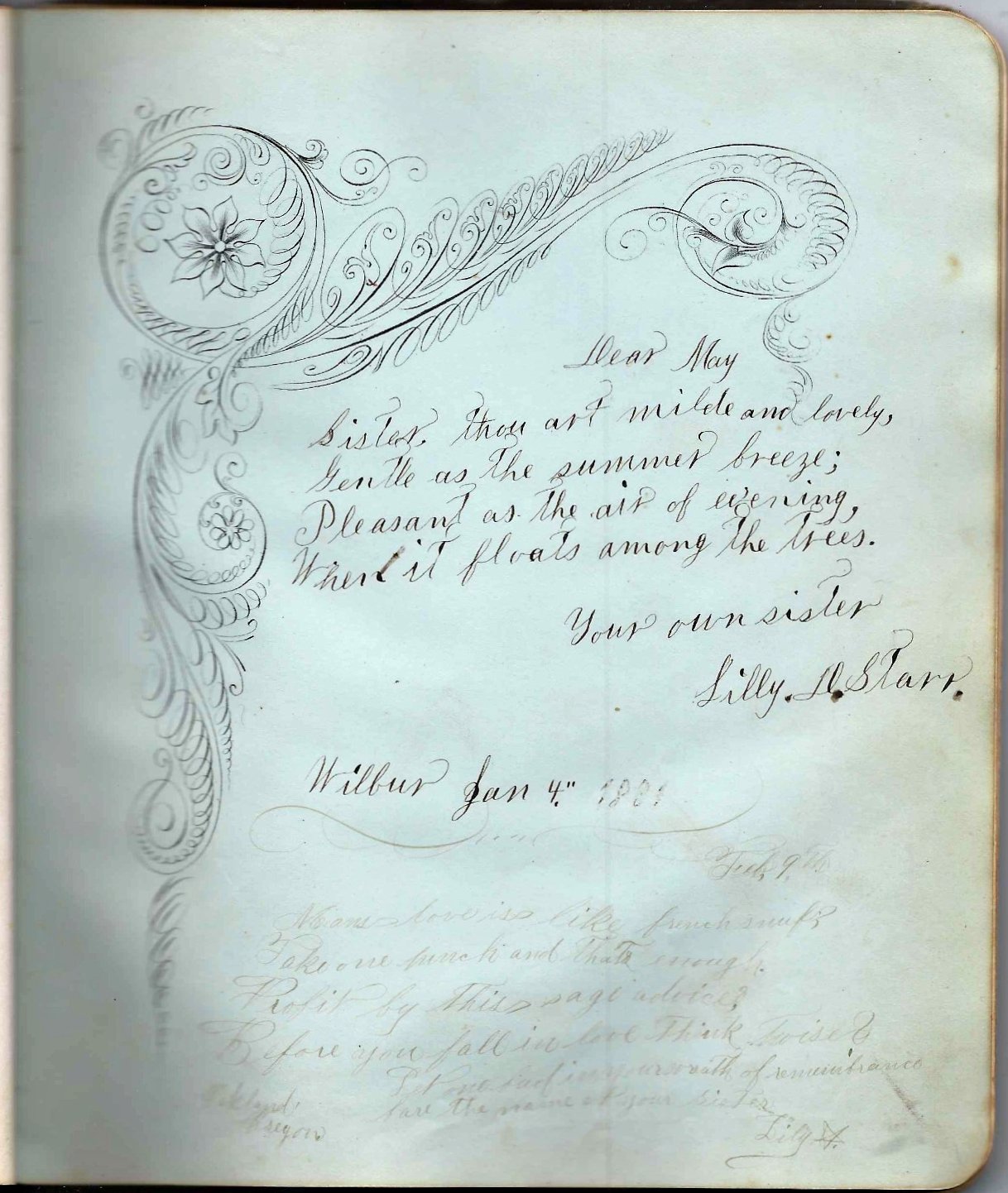 Heirlooms Reunited: 1880s Autograph Album of May Starr of Wilbur ...