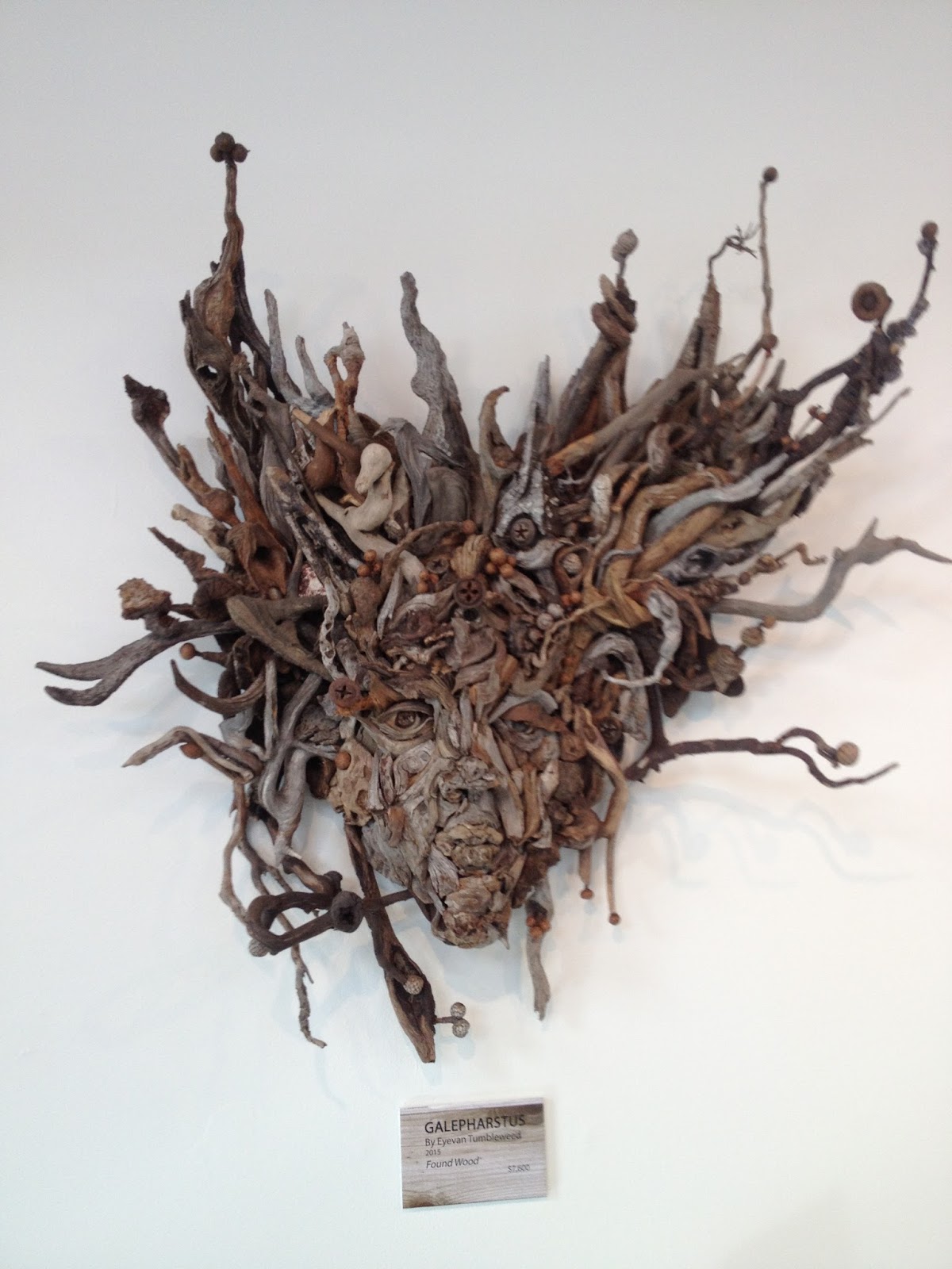 Driftwood art, found wood sculpture: Eyevan Tumbleweed's Driftwood and ...