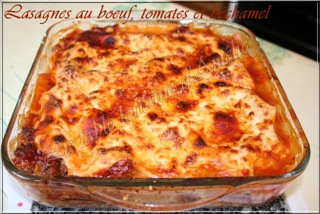 LA TABLE LORRAINE D'AMELIE: Lasagnes au boeuf, sauce tomate et béchamel