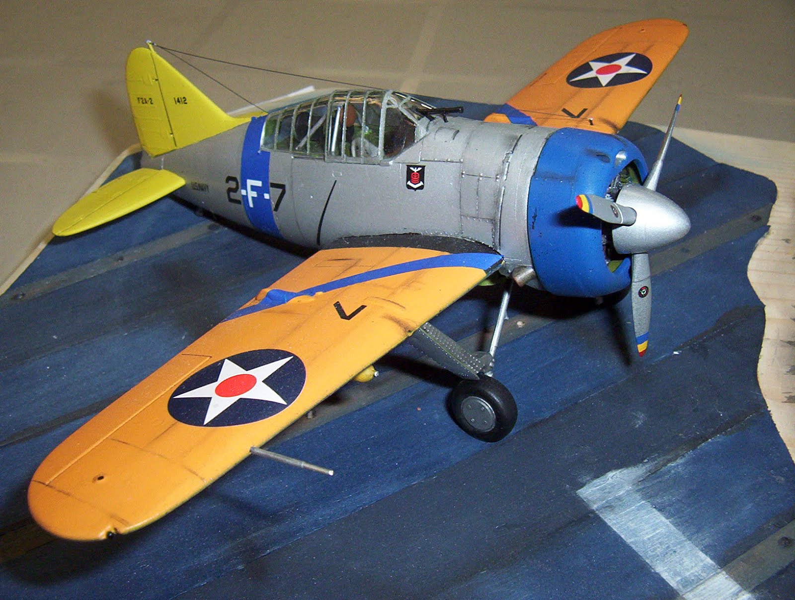 Scale Model Hobby: U.S. NAVY BREWSTER F2A-2 BUFFALO