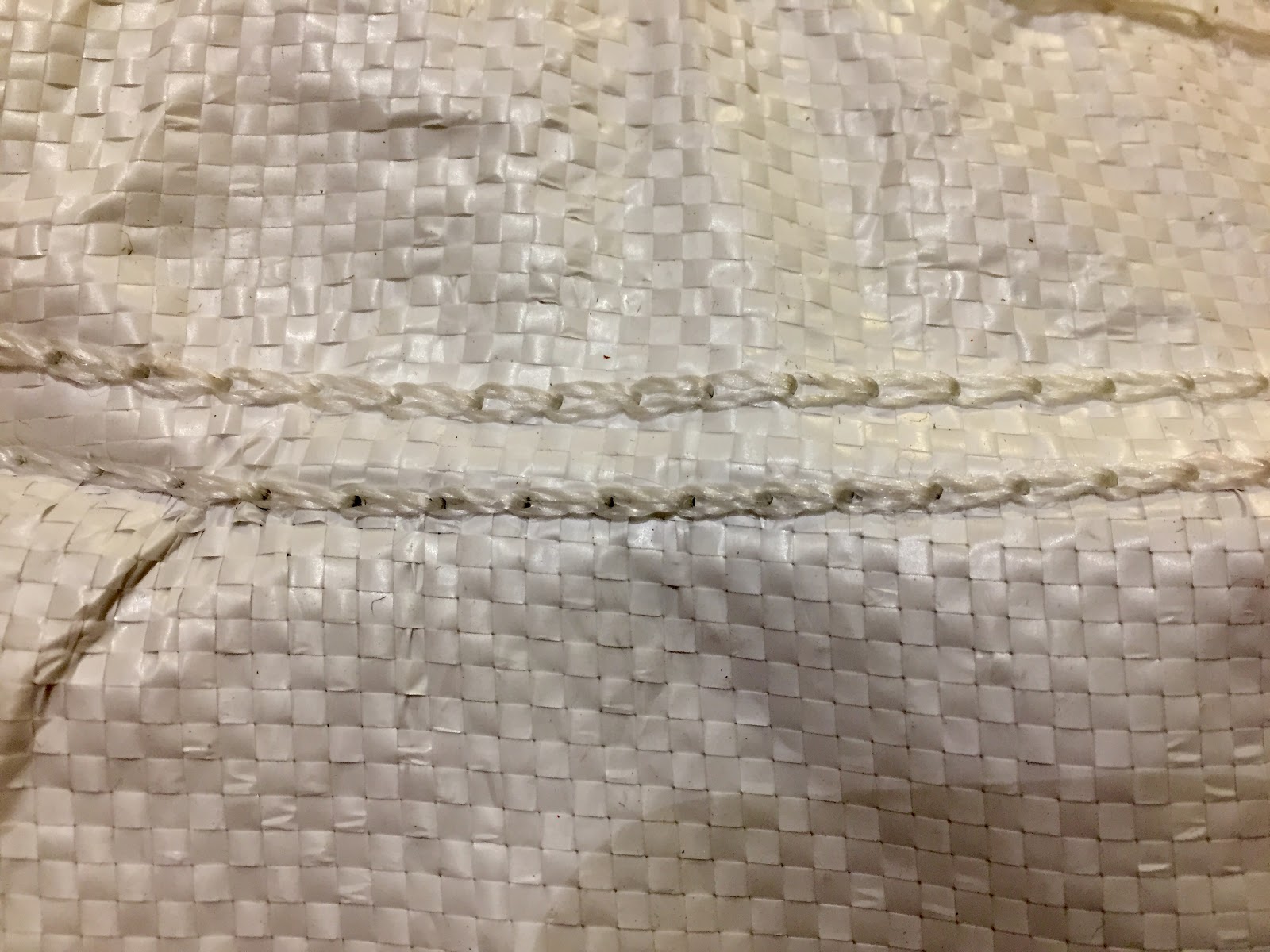 HOW TO OPEN A SEWN RICE SACK