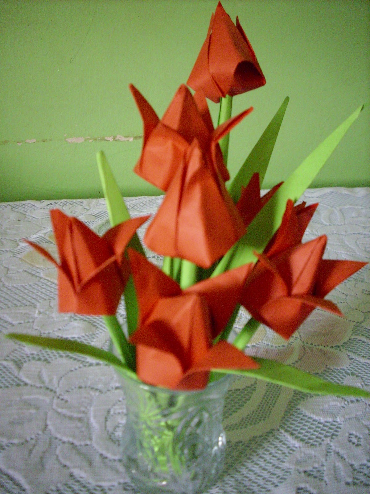 DIARI DIELA: Origami Bunga Tulip